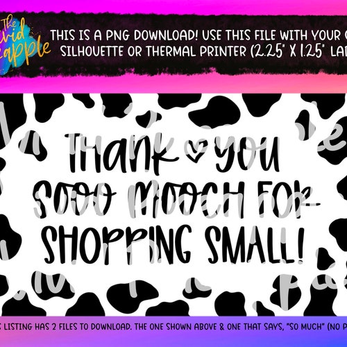 PNG Sticker Download Cow Sticker Holy Cow Thank You so - Etsy