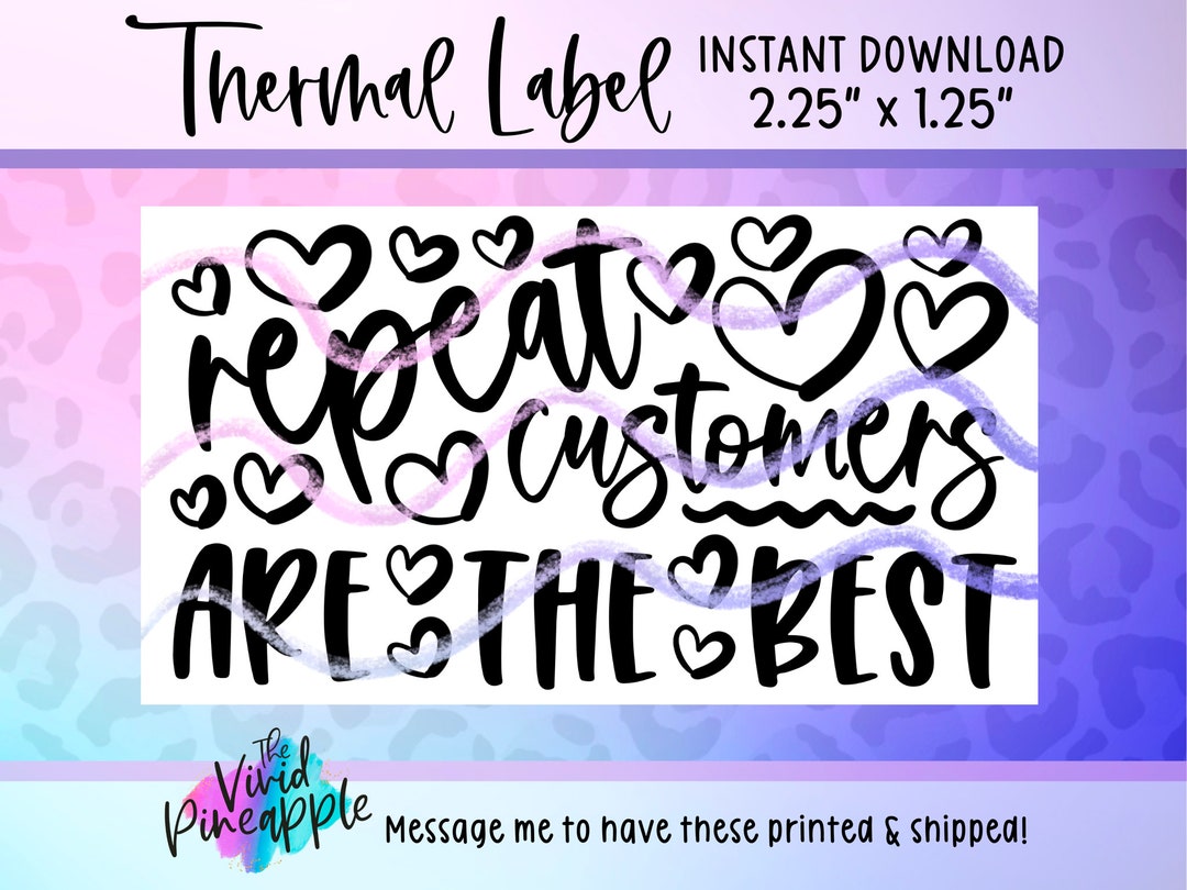 PNG Sticker Download - Repeat Customers Are the Best - Thank You ...