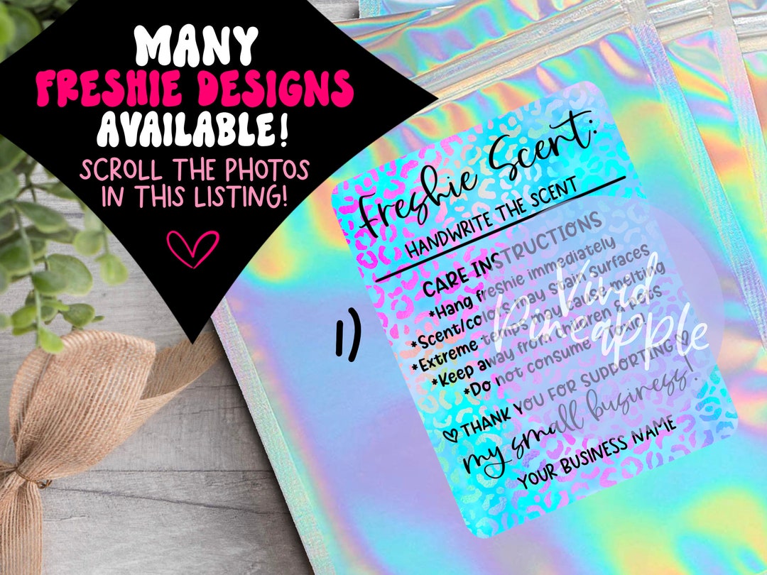 Freshie Care Stickers * Small Business Stickers * Freshie Shop Labels ...