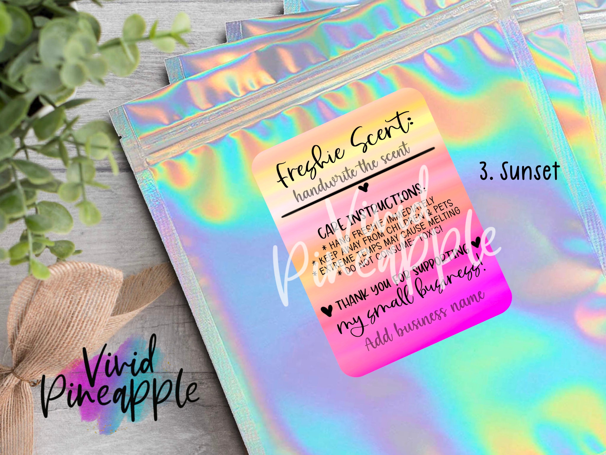 Freshie Care Stickers Small Business Stickers Freshie Shop - Etsy