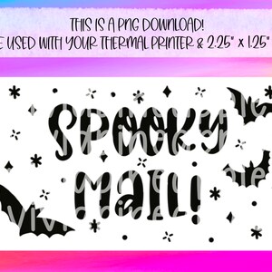 PNG Sticker Download Spooky Mail Halloween Small Business - Etsy