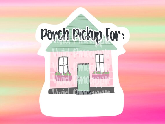 PNG Sticker Download Porch Pickup for Sticker House - Etsy