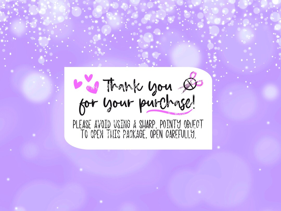 Automatic Download - Thank You - - No Sharp Objects - Open Carefully ...