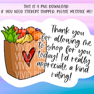 PNG Sticker Download -thank You for Allowing Me to Shop for You ...