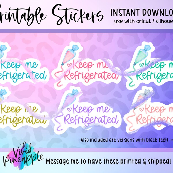 Keep Refrigerated Stickers - Etsy