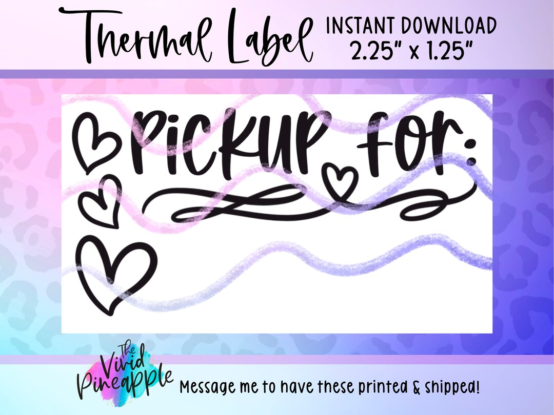 PNG Sticker Download - Pickup for -thermal Printer Label Download -2.25 ...