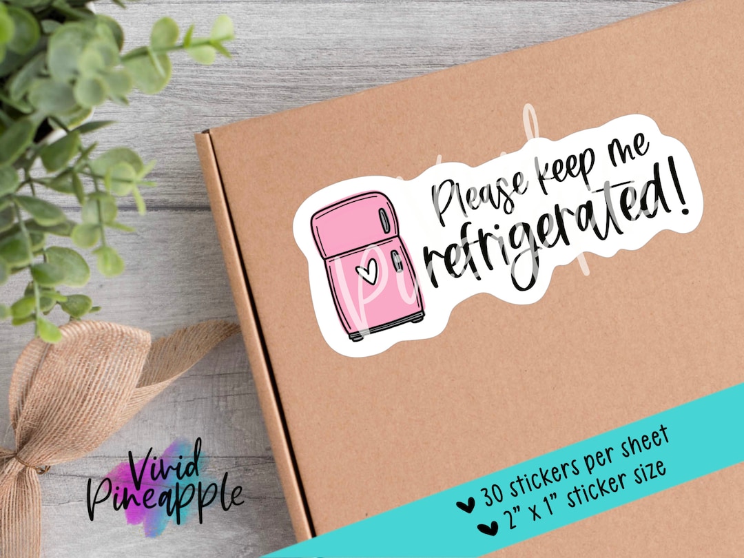 30 Stickers Please Keep Me Refrigerated Baked Good Stickers Baking ...