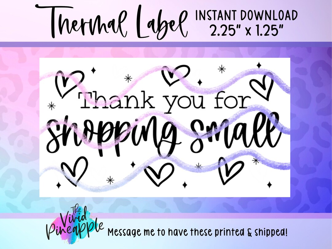 PNG Sticker Download - Thank You for Shopping Small - Small Business ...