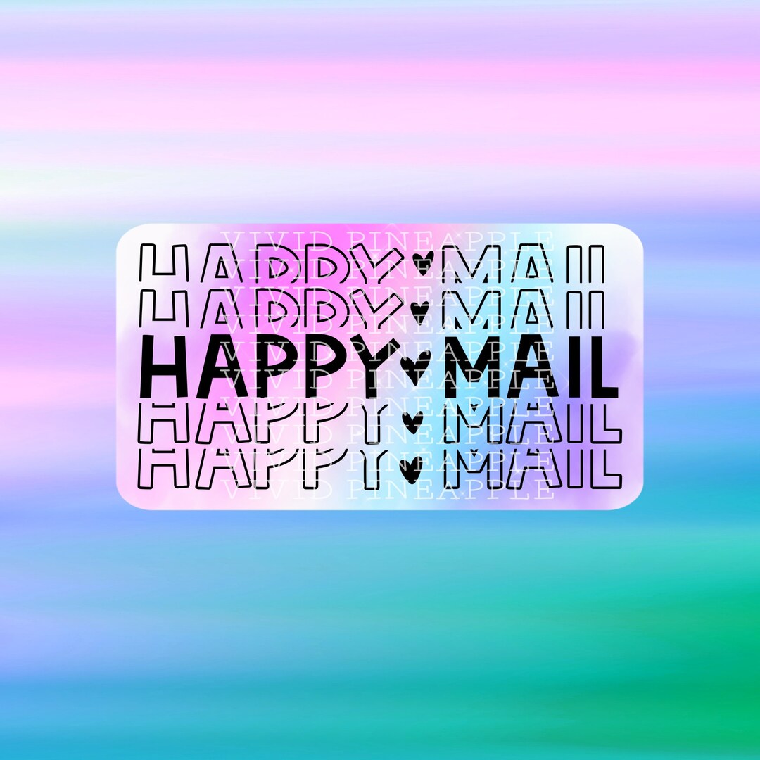 PNG Sticker Download - Happy Mail! - Small Business Sticker - Small ...