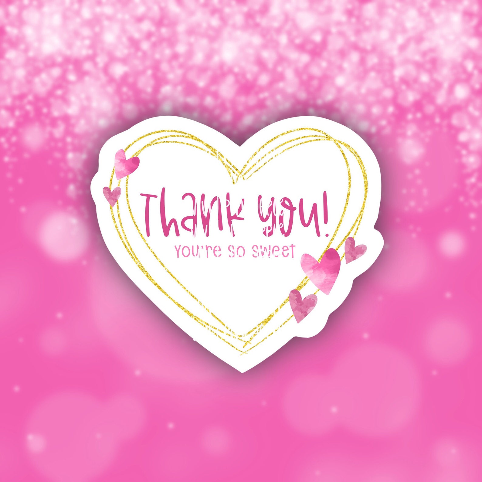 Automatic Download Thank You Youre so Sweet Valentines - Etsy