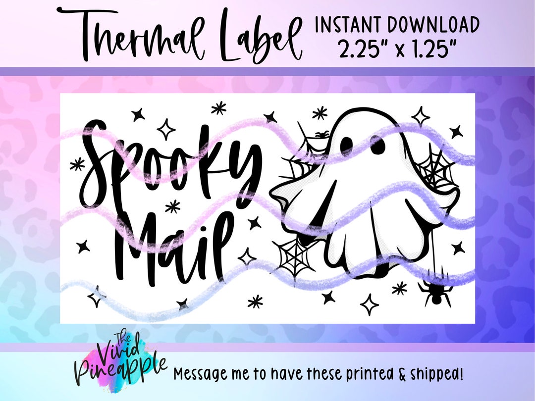 PNG Sticker Download - Spooky Mail - Halloween Small Business Sticker ...