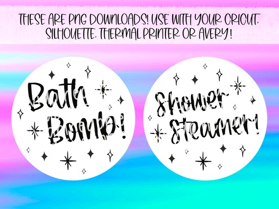 Thermal PNG Sticker Download Bath Bomb & Shower Steamer | Etsy