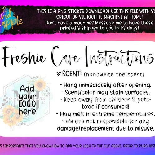 INSTANT DOWNLOAD Freshie Warning Labels With Space to Write - Etsy