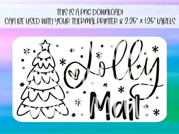 PNG Sticker Download Jolly Mail Christmas Tree Small | Etsy
