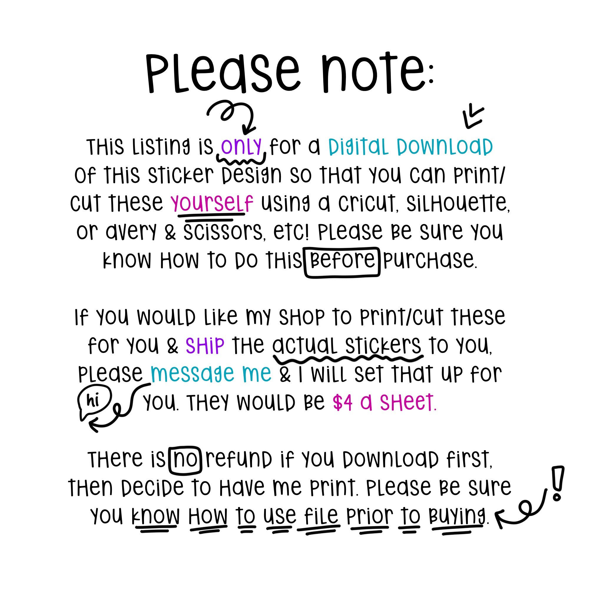 PNG Sticker Download Daily Reminders Affirmations - Etsy