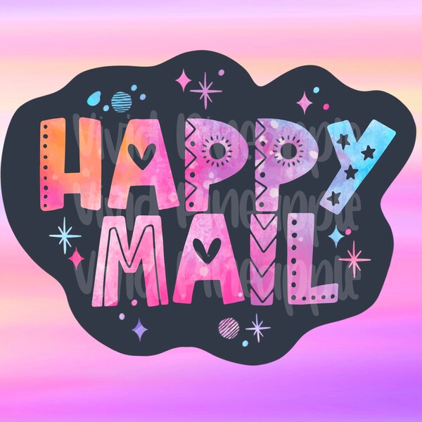 Happy Mail Stickers - Etsy