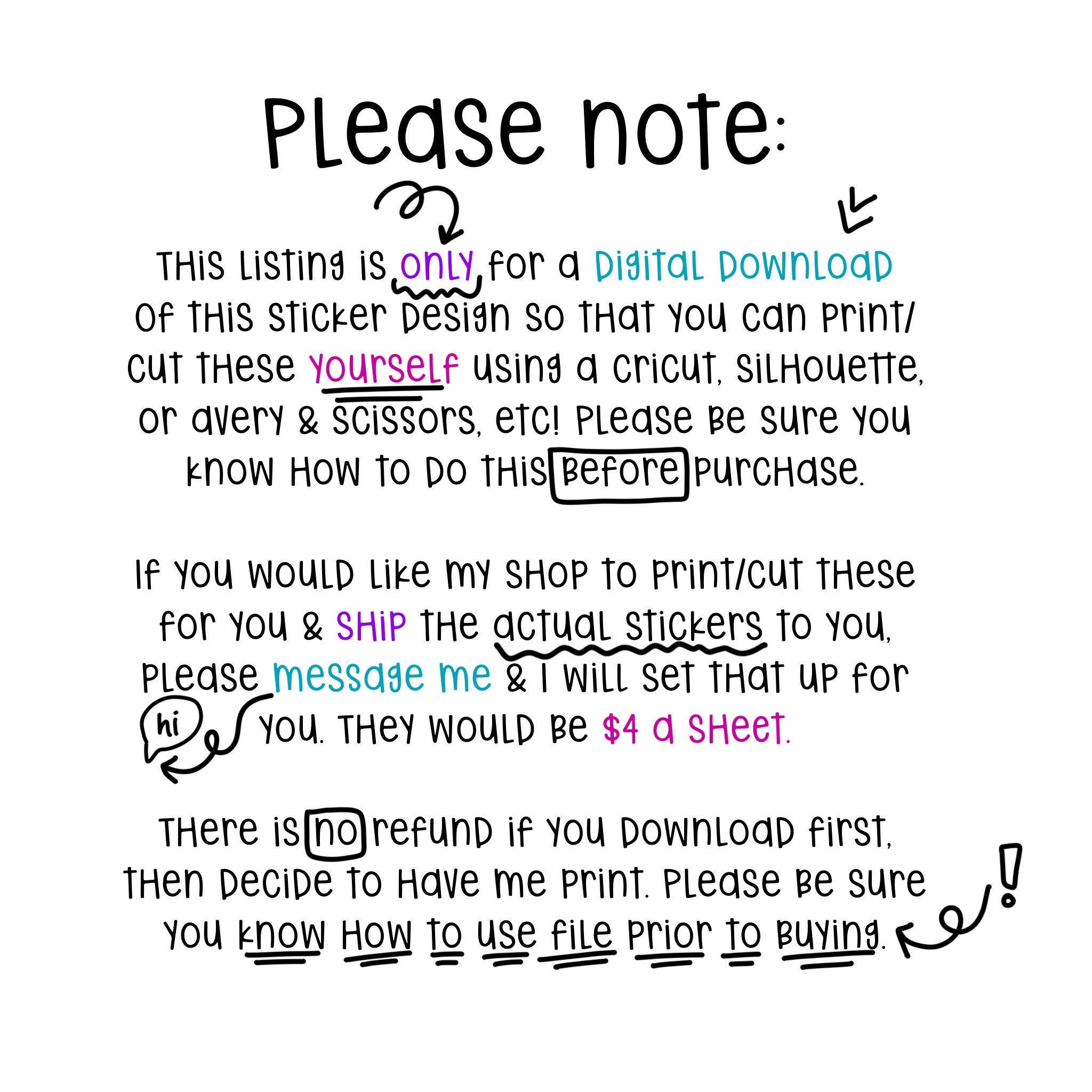 PNG Sticker Download Free Sample Sticker Free Gift - Etsy