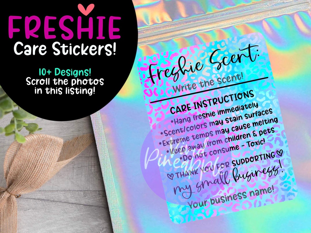 Freshie Care Stickers * Small Business Stickers * Smellies Handmade Air ...