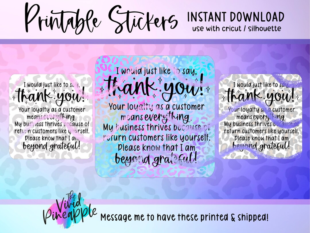 PNG Sticker Download Loyal Customers Thank You Sticker Small Business ...
