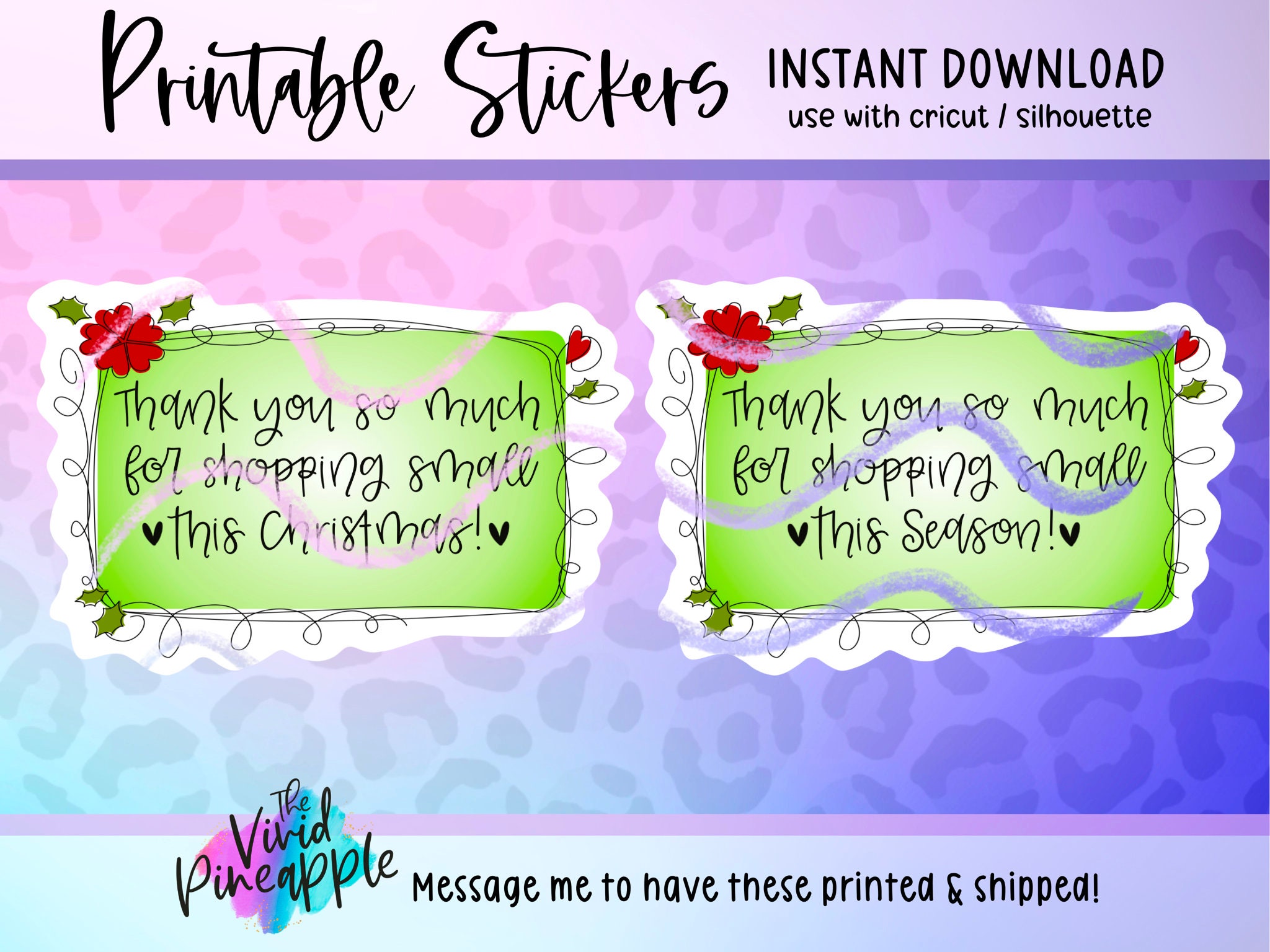 Descargas de stickers PNG - Gracias - Apoya el comercio local - Navidad ...