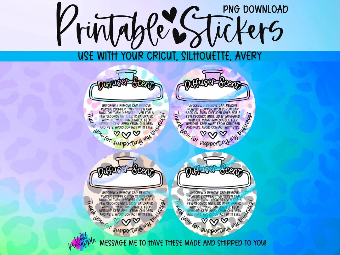 PNG Sticker Downloads - Car Diffuser Care Instructions - Small Business ...