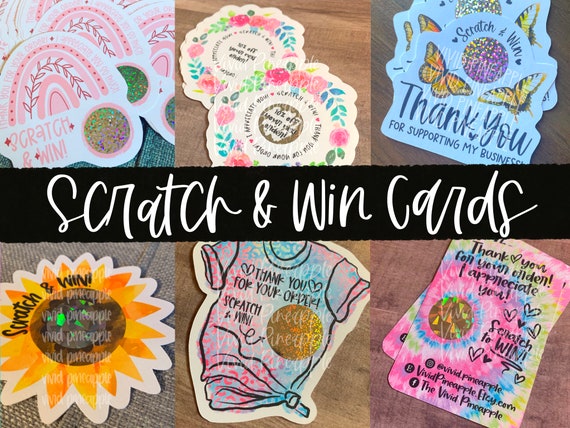 Scratch & Win Cards - Etsy