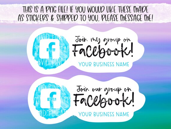 PNG Sticker Download Join My/our Group on Facebook | Etsy