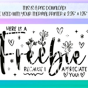 PNG Sticker Download Freebie/s Because I Appreciate You | Etsy