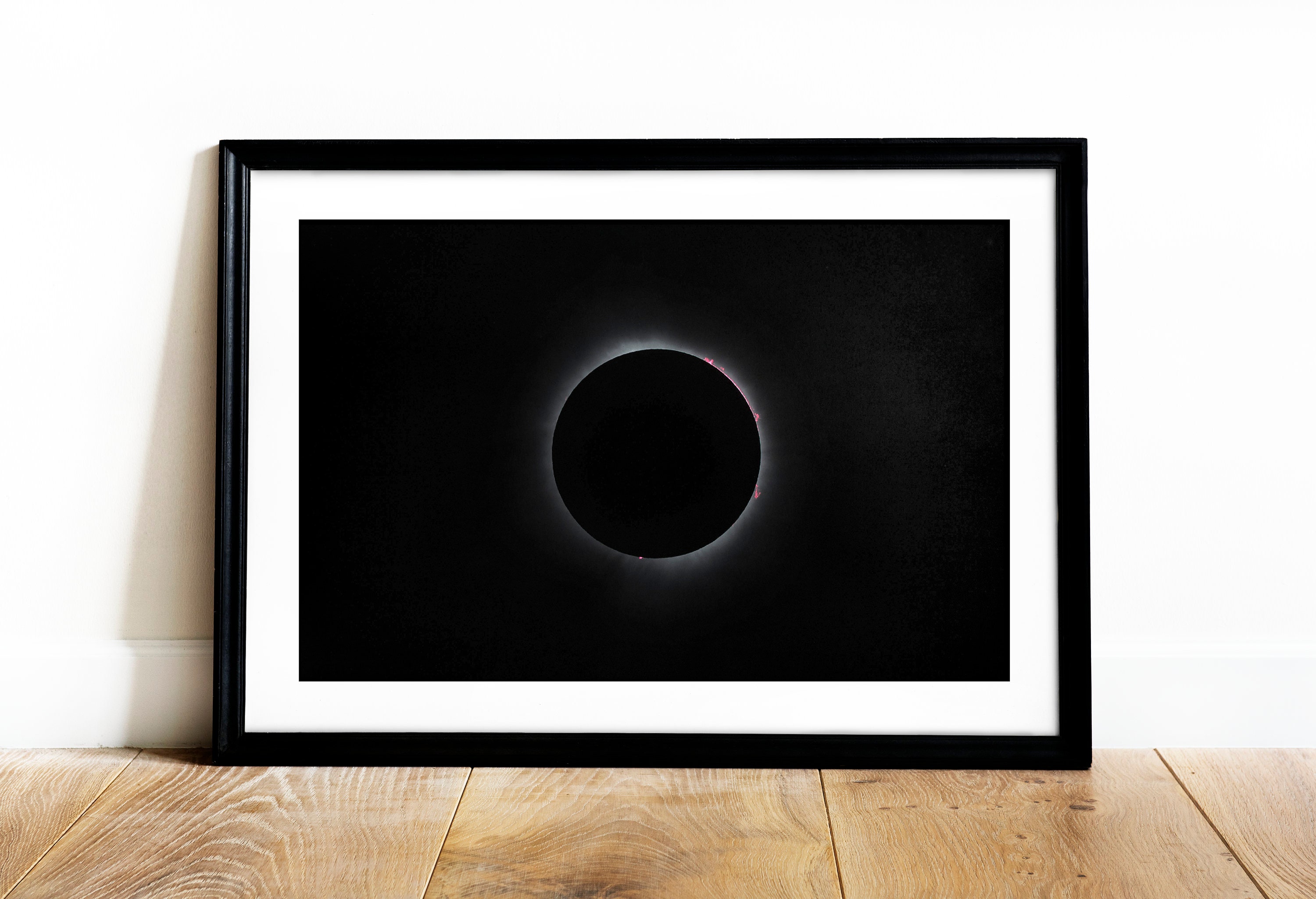 Solar Eclipse 2024 Photo Print Total Eclipse With Solar Flares - Etsy