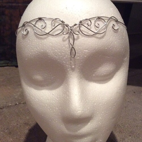 Silver Elven Circlet Renaissance Circlet Costume Accessory - Etsy