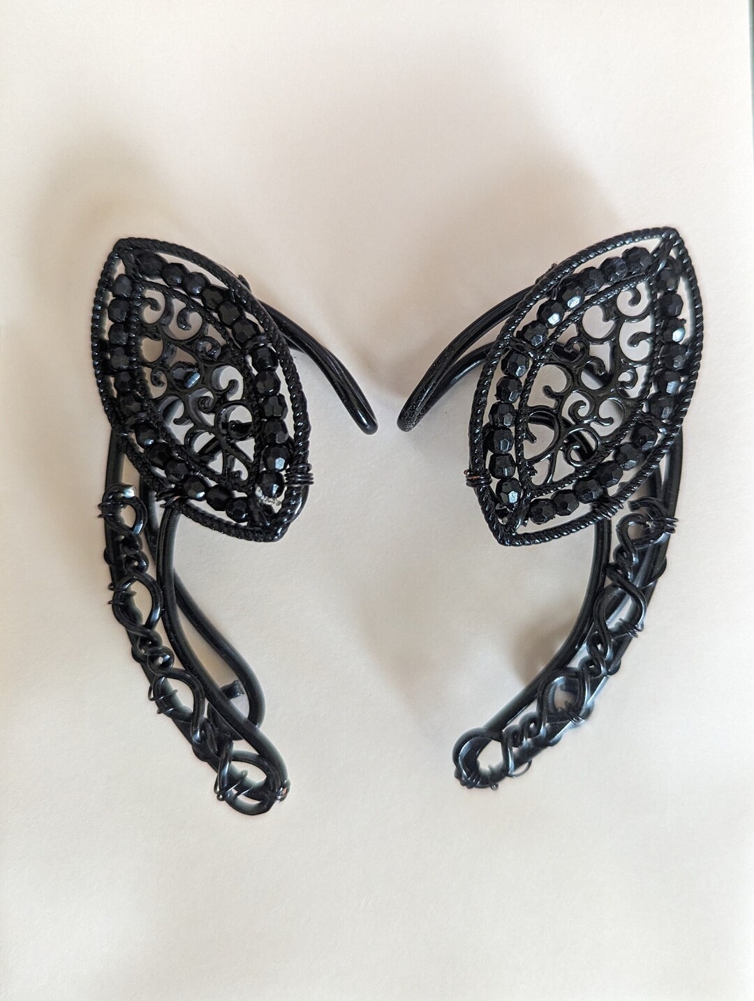 Elven Ear Cuffs Dark Elf Ear Cuffs Fairy Ear Cuffs Fairy - Etsy