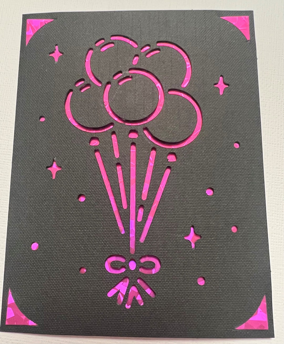 Balloon Bouquet Card - Etsy