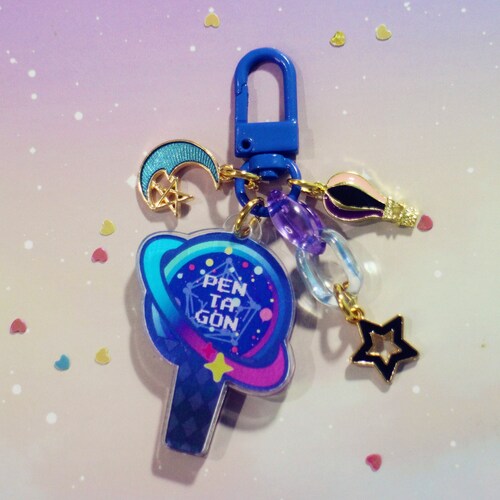 PENTAGON Lightstick Keychain / Acrylic Keychain - Etsy