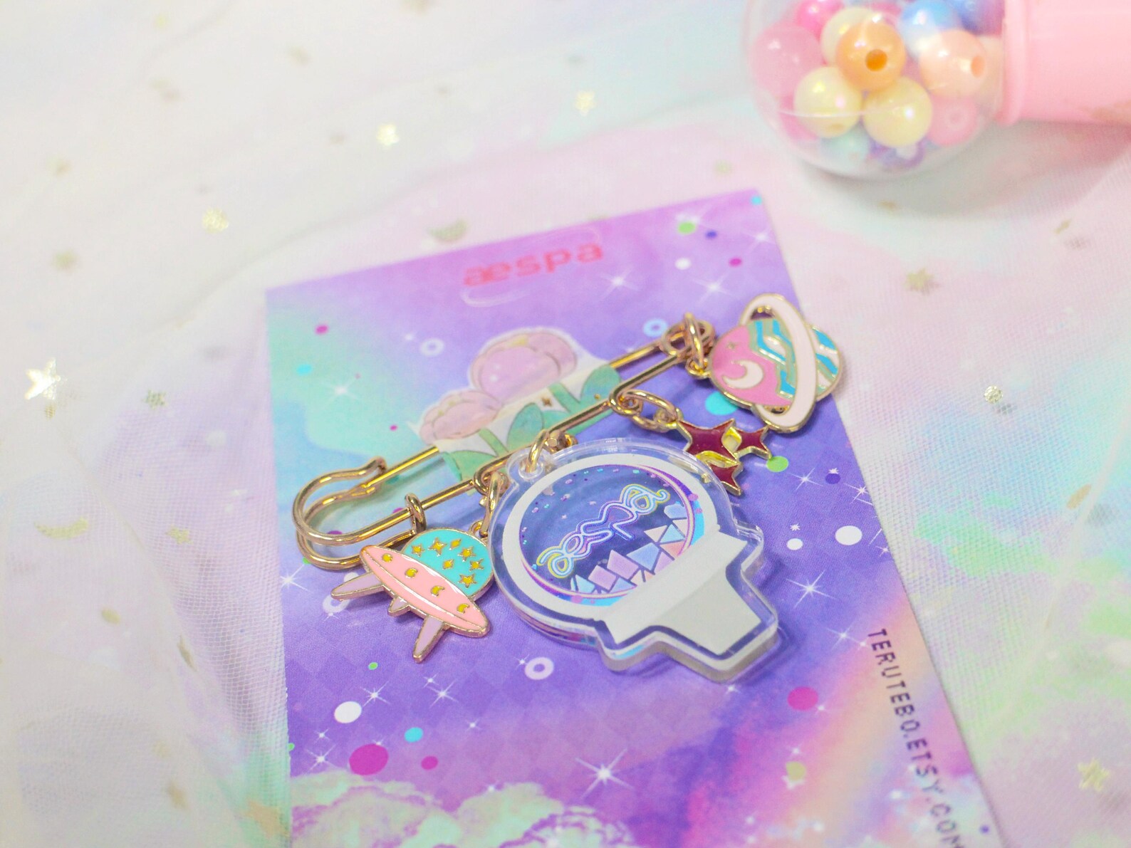 Aespa Pins - Supernova Themed Brooch - Winter | Karina | Giselle ...