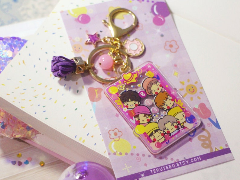 BTS Keychains Butter BTS Keychain Group Festa / Chibi | Etsy