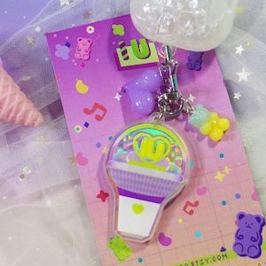 Kpop IU Acrylic Keychains (holographic) - IU Keyrings - IU Phone Charms ...