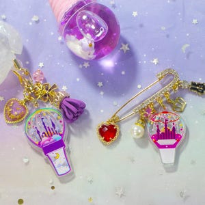 GIDLE Lightstick Keychain / (g)i-dle Keychain Acrylic (NEW Charm) - Etsy