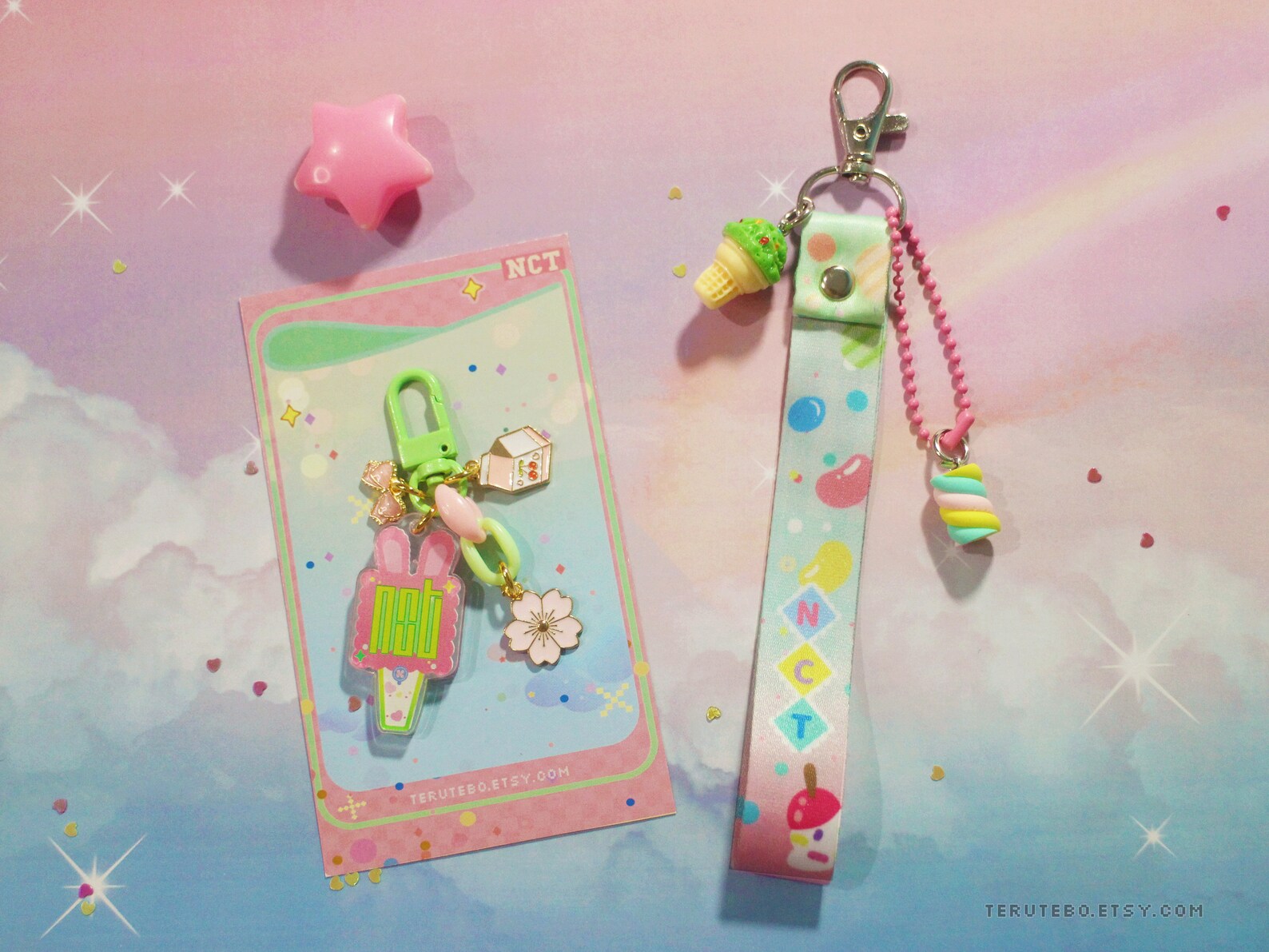 NCT Key Ring Bunny Photocard Album Keychain keychain Only - Etsy