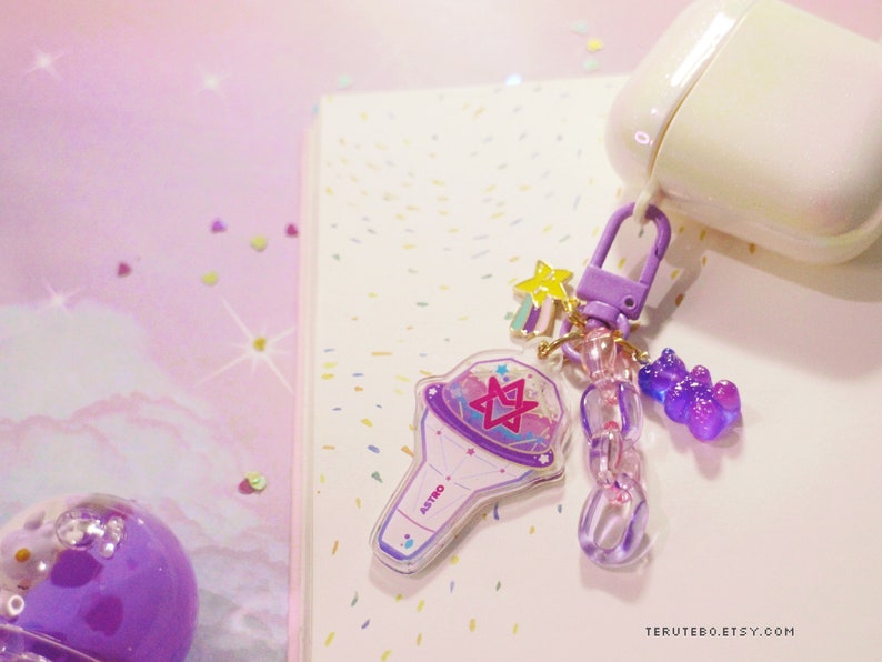 ASTRO Kpop Keychain / Astro Keychain Lightstick Acrylic Group | Etsy