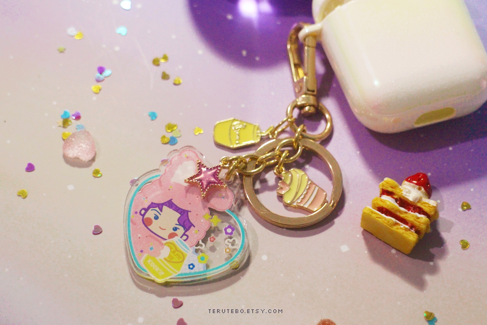 JUNGKOOK Keychain / Bts Acrylic Key Ring Bunny Kookie for - Etsy