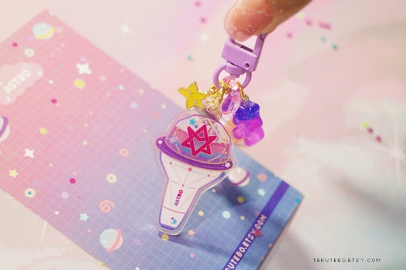 ASTRO Kpop Keychain / Astro Keychain Lightstick Acrylic Group | Etsy
