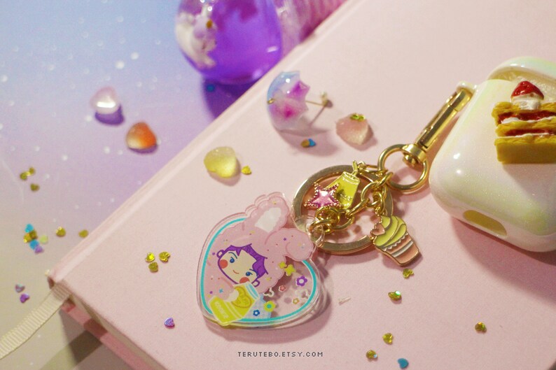 JUNGKOOK Keychain / Bts Acrylic Key Ring Bunny Kookie for - Etsy