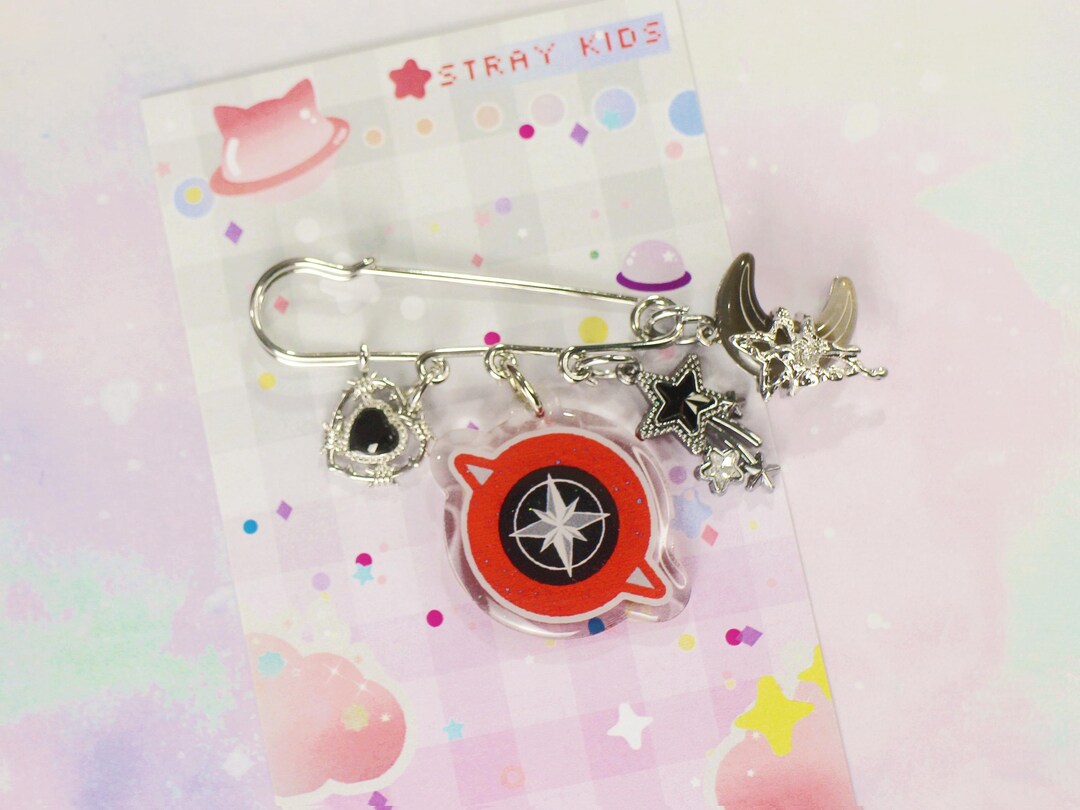 Stray Kids PINS - Dominate Skz Brooch , Stray Kids Pins in Black Theme ...