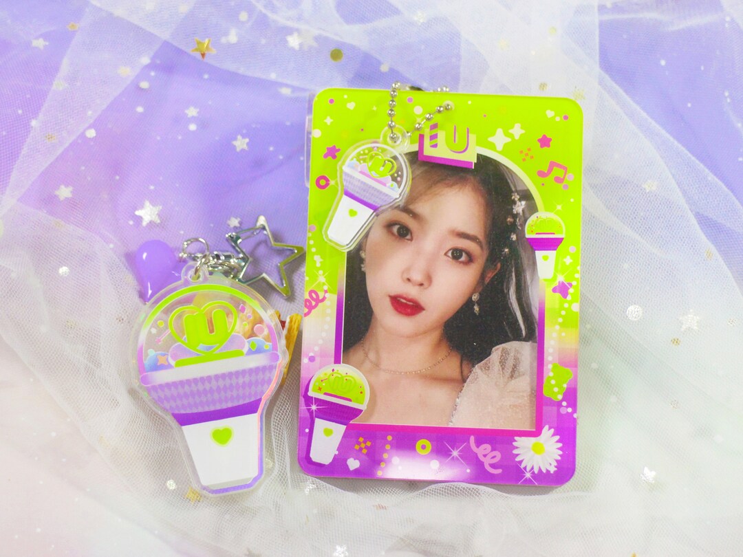 K-pop IU Acrylic Photocard Holder & Acrylic Keychains (holographic) - Etsy