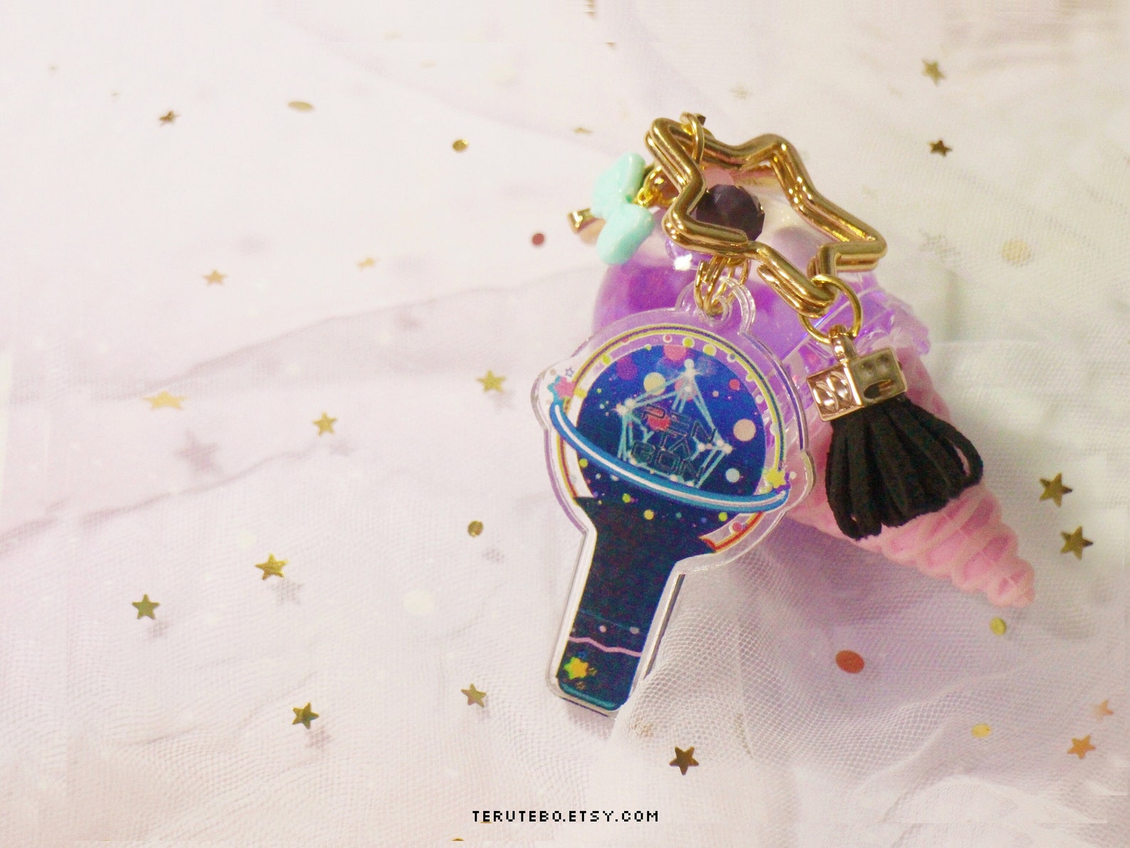 PENTAGON Lightstick Keychain / Acrylic Keychain | Etsy