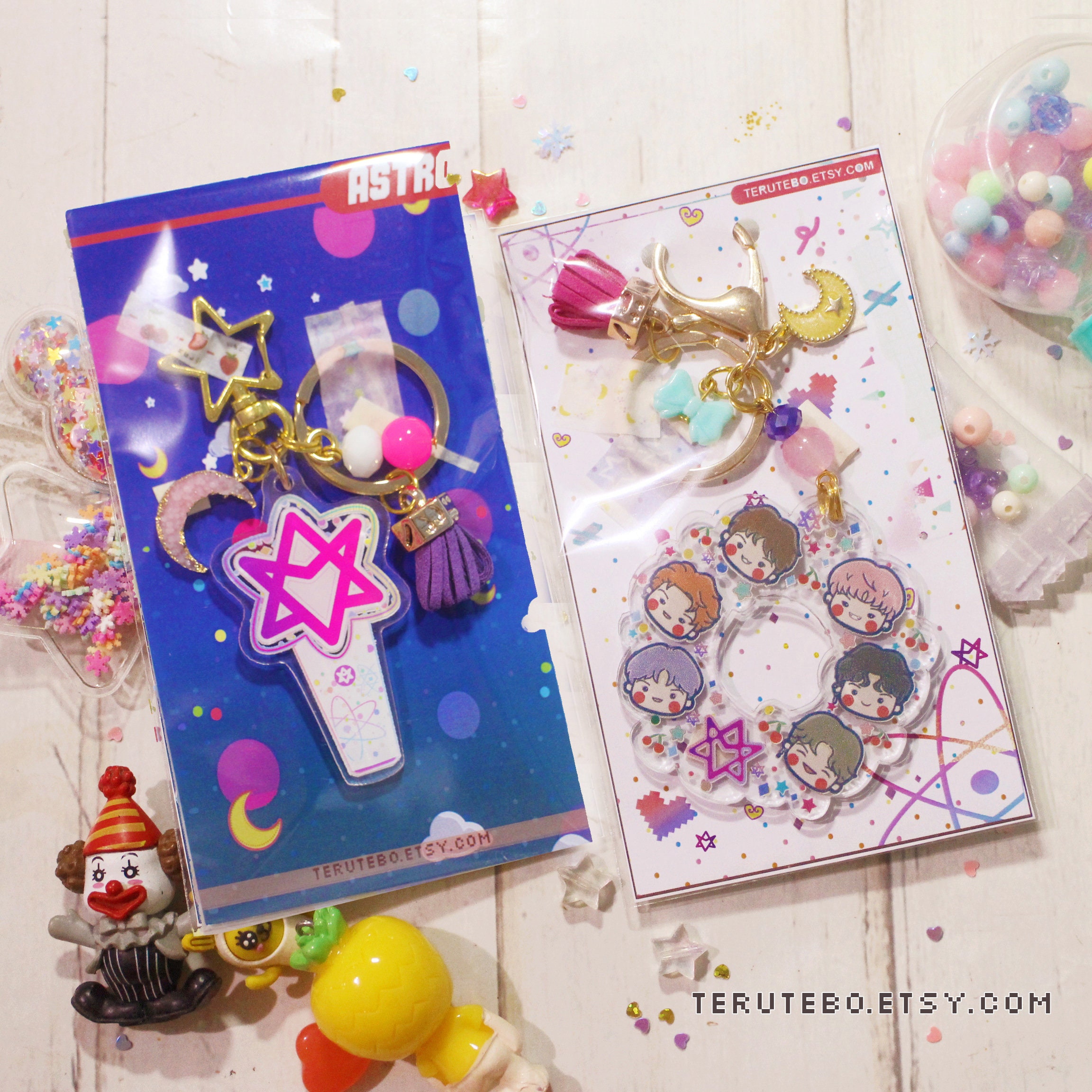 ASTRO lightstick / astro keychain / key ring / astro charm / | Etsy