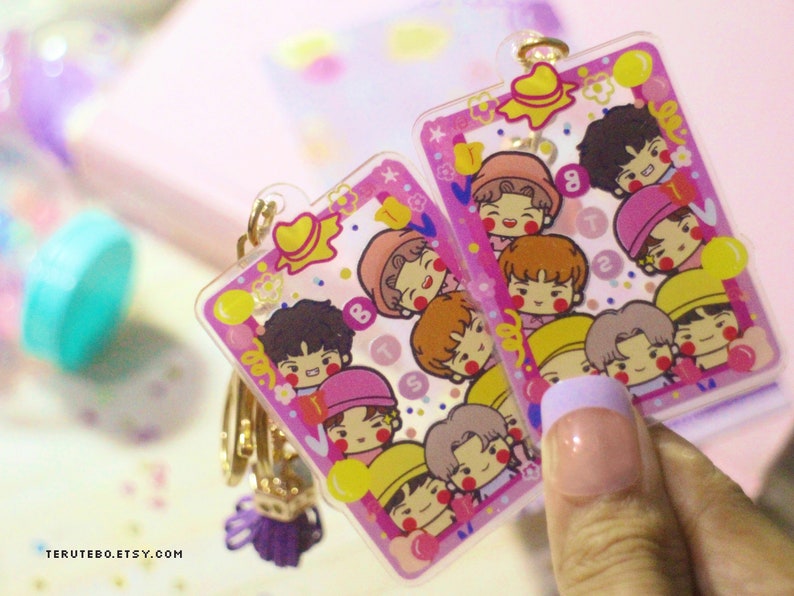 BTS Keychains Butter BTS Keychain Group Festa / Chibi | Etsy