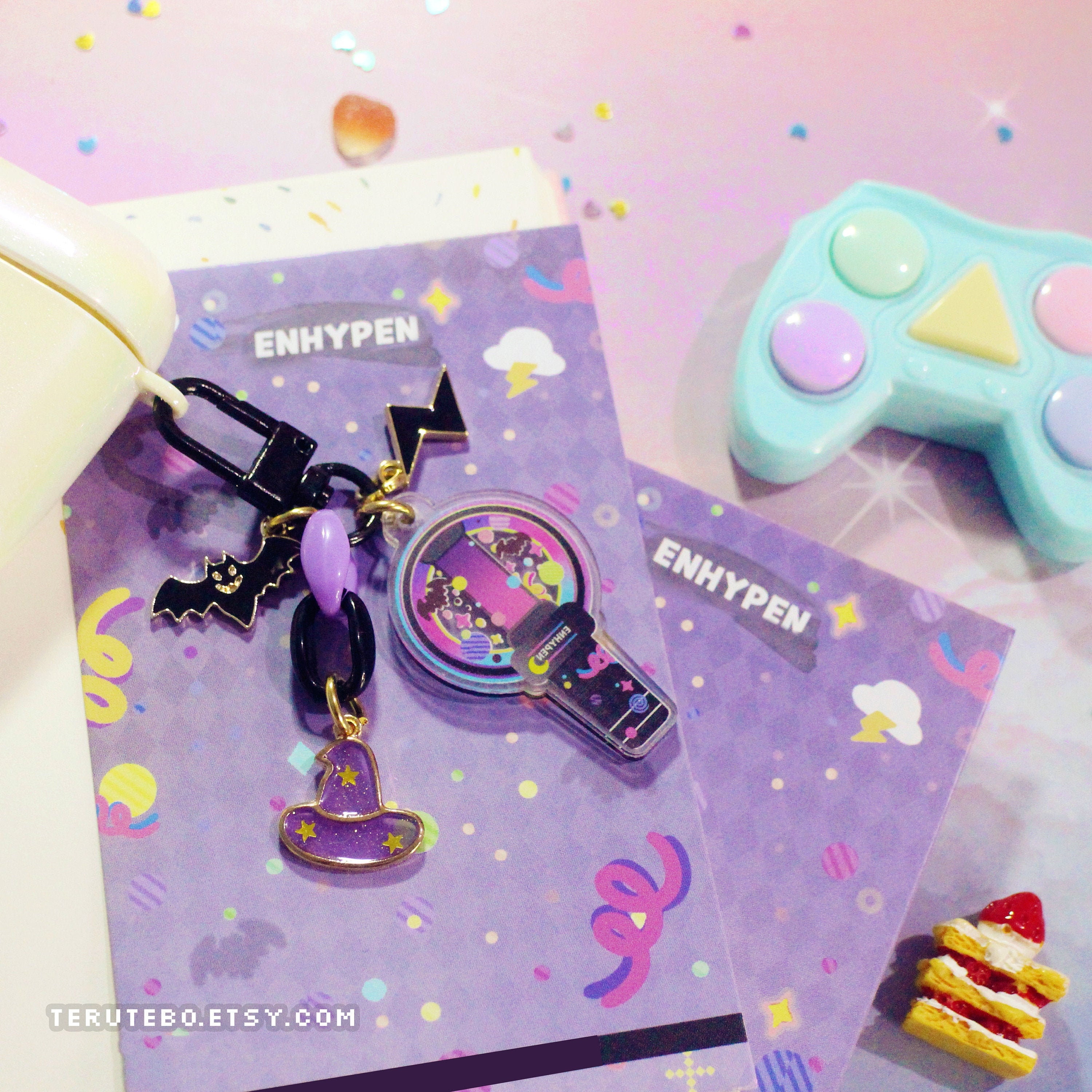 ENHYPEN Keychain / Enhypen Lightstick Keyring for Phone Charm - Etsy Canada