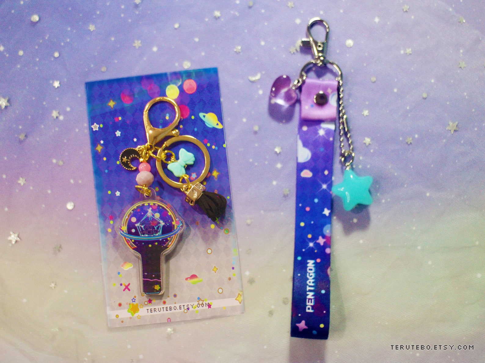PENTAGON Lightstick Keychain / Acrylic Keychain - Etsy