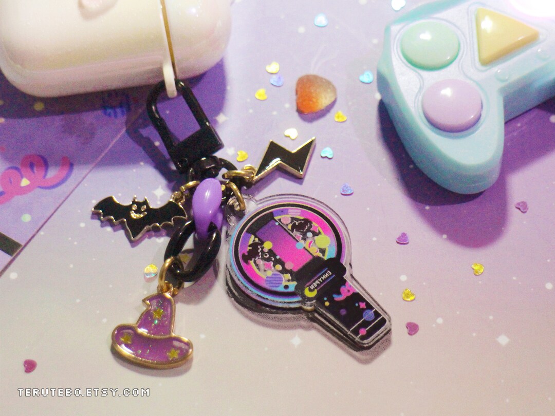 ENHYPEN Keychain / Enhypen Lightstick Keyring for Phone Charm AirPod ...